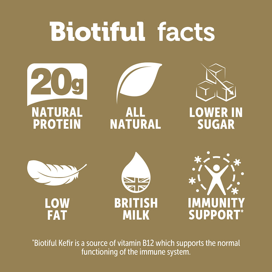 Biotiful Kefir High Protein Drink Strawberry – Biotiful Gut Health
