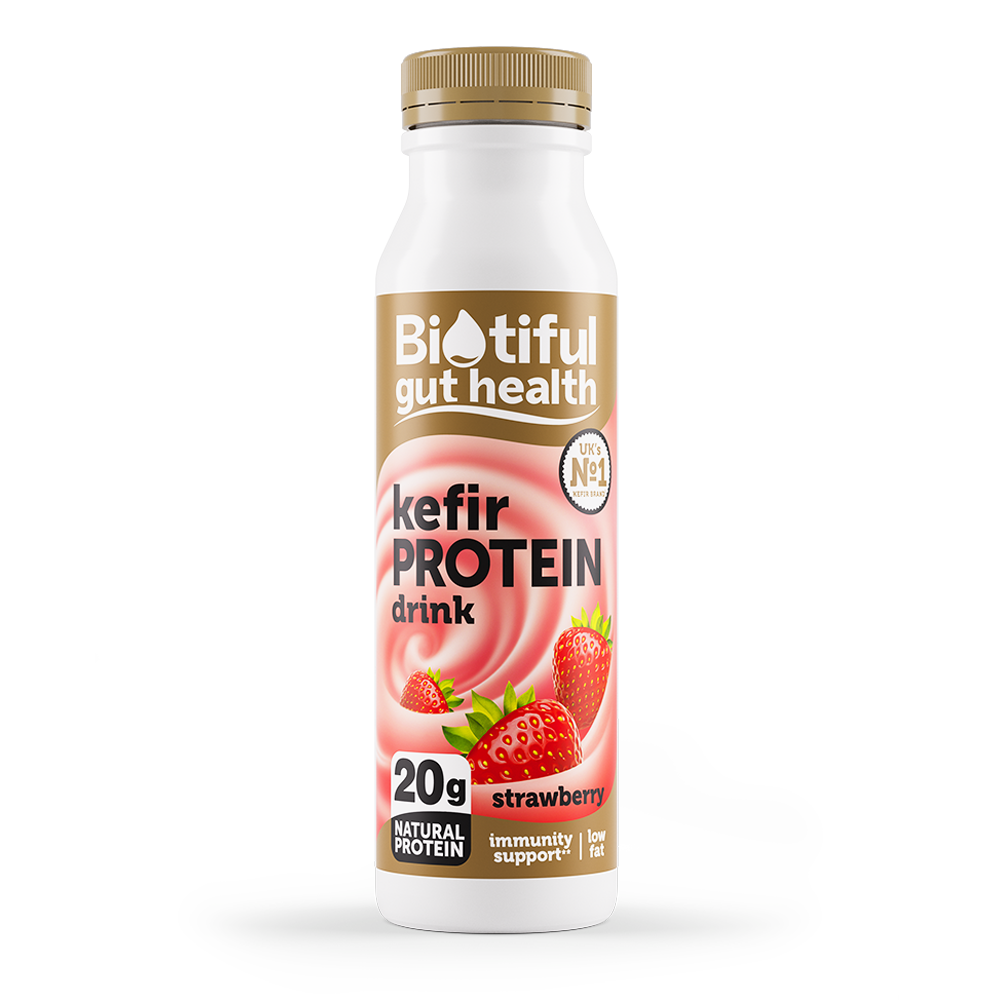 Biotiful Kefir High Protein Drink Strawberry – Biotiful Gut Health